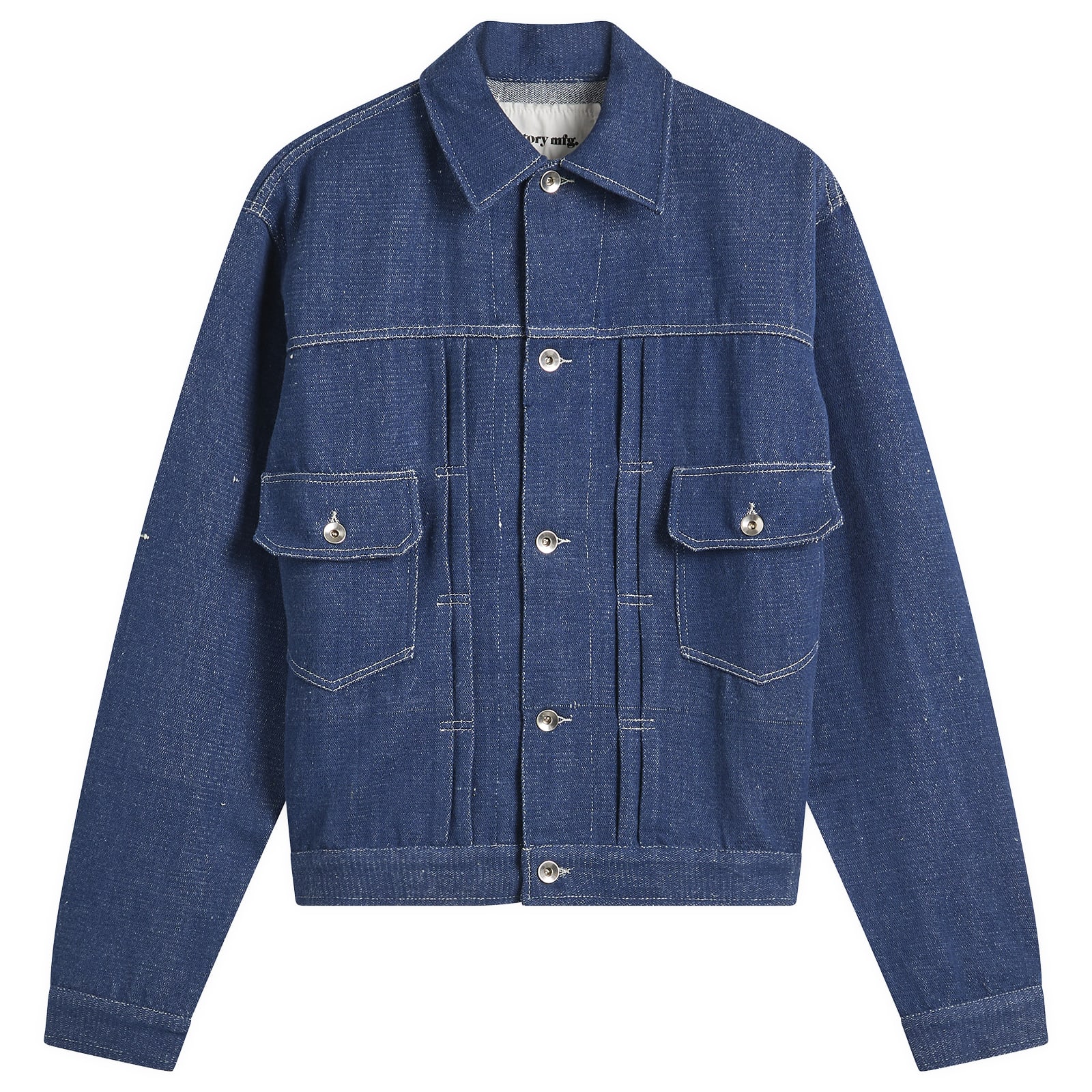 ジャケット・アウター Story mfg Hand woven Linen Jacket Story Mfg. Tuesday Jacket - Handloom Selvedge Denim | Editorialist